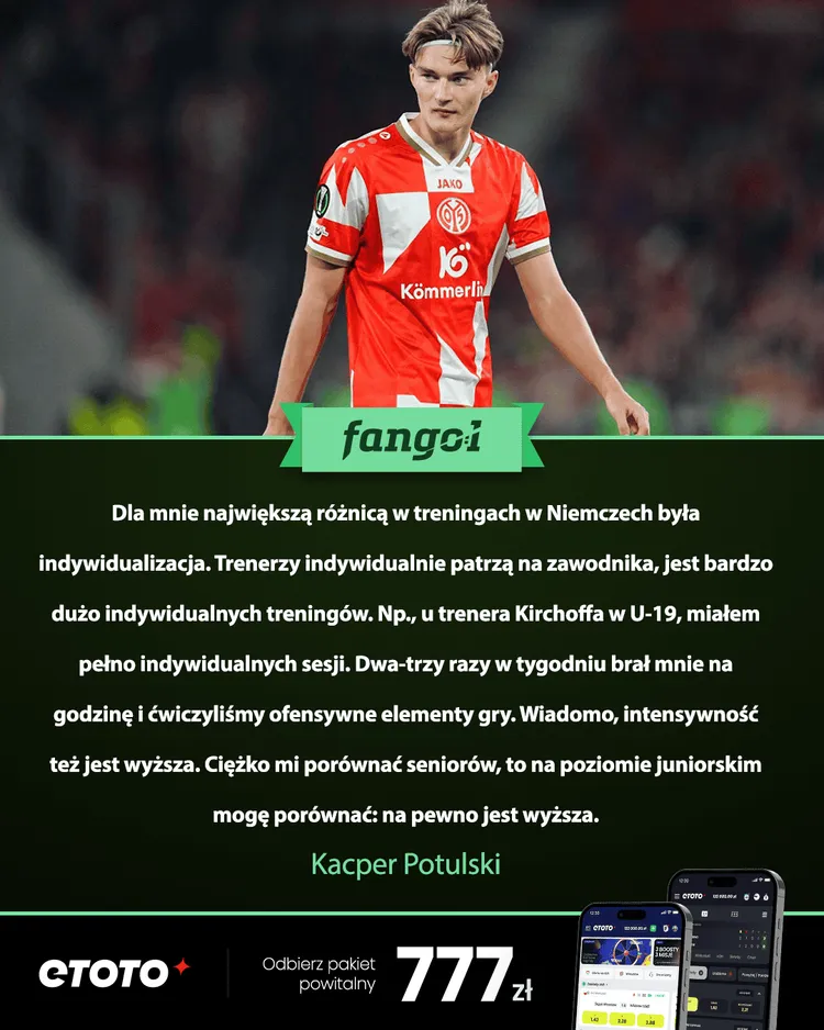 Kacper Potulski o różnicach w szkoleniu w Polsce i Niemczech